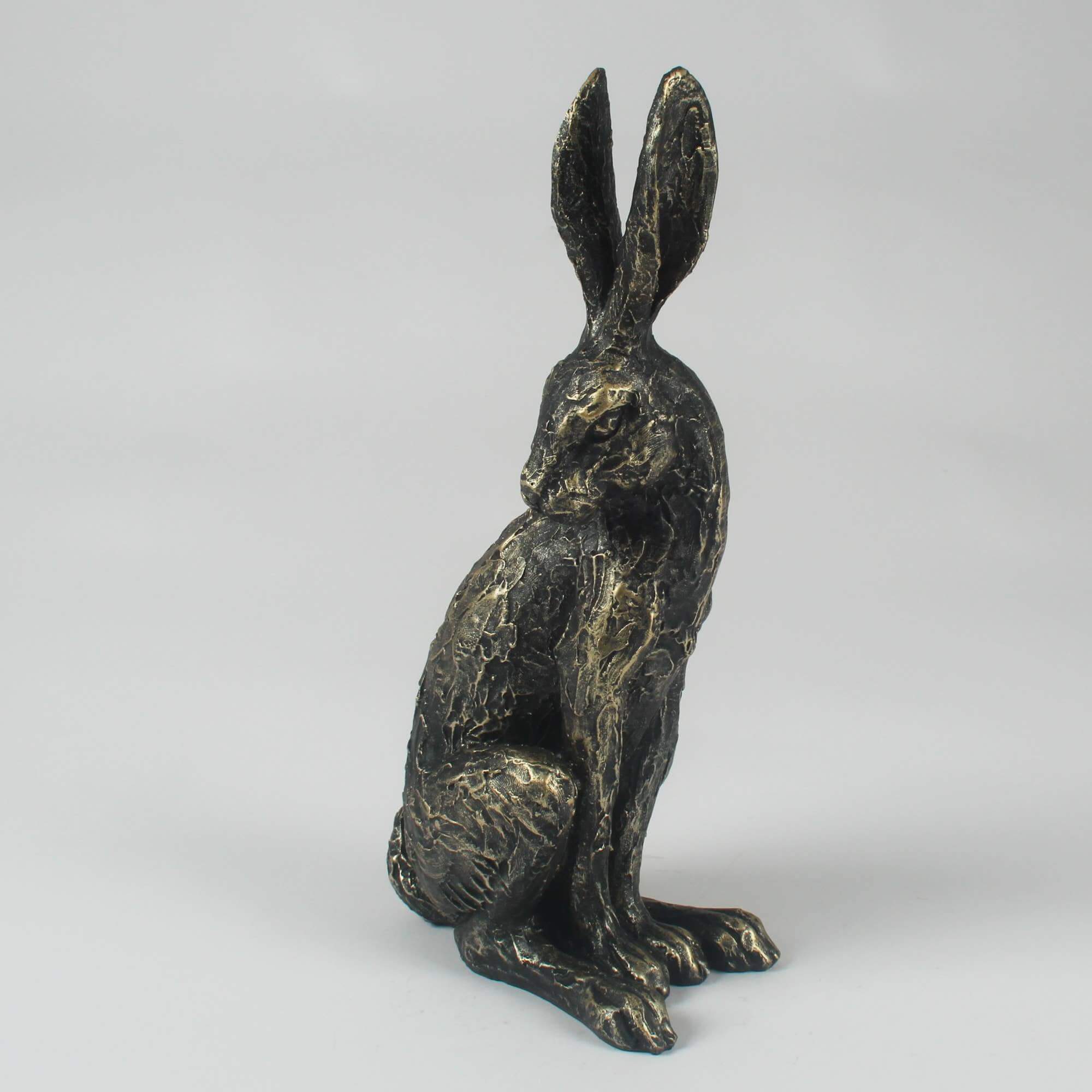 Hare Statue Standing Looking Back – Hare and Hawthorn